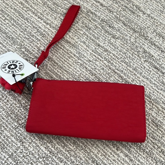Kipling | Bags | Kipling Rubi Large Wristlet Wallet In Cherry Tonal ...